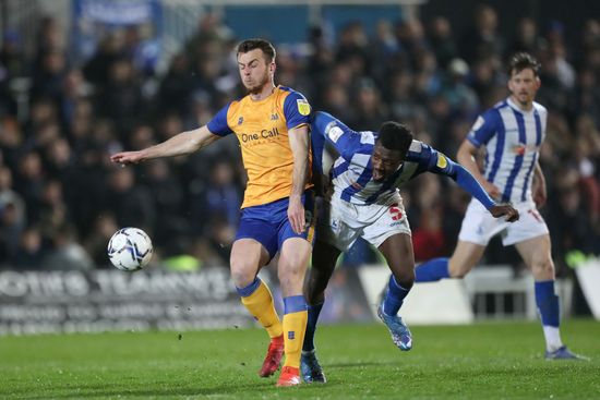 Rhys Oates Mansfield Town Action Hartlepool Editorial Stock Photo ...