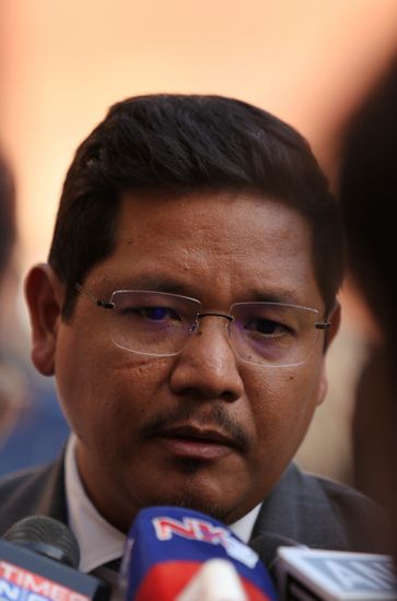 Meghalaya Chief Minister Conrad Kongkal Sangma Editorial Stock Photo ...