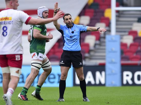 Referee Mathieu Raynal During Gallagher Premiership Editorial Stock ...