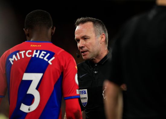 Referee Paul Tierney Talking Tyrick Mitchell Editorial Stock Photo ...