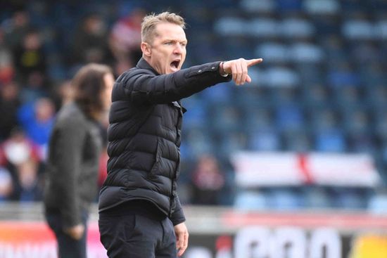 Doncaster Rovers Manager Gary Mcsheffrey Shouts Editorial Stock Photo ...