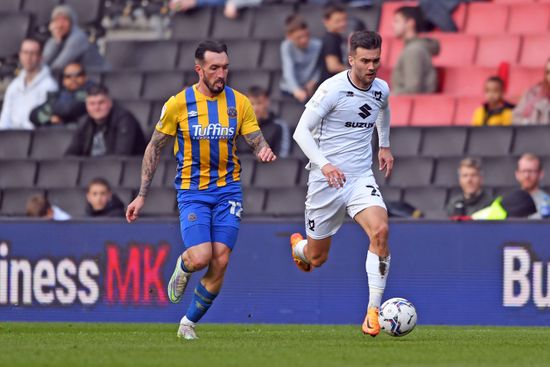 Mk Dons Defender Daniel Harvie 21 Editorial Stock Photo - Stock Image ...