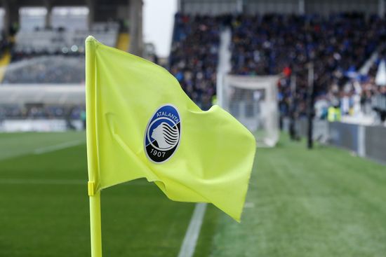 Atalanta Bc Logo On Pitch Corner Editorial Stock Photo - Stock Image ...