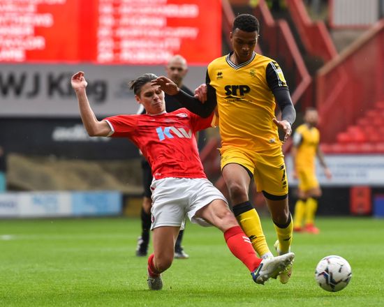 George Dobson Charlton Battles Possession Morgan Editorial Stock Photo ...