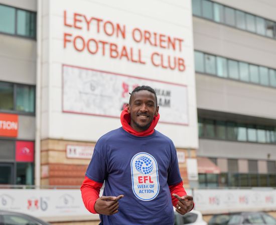 Leyton Orient Defender Omar Beckles Wearing Editorial Stock Photo ...