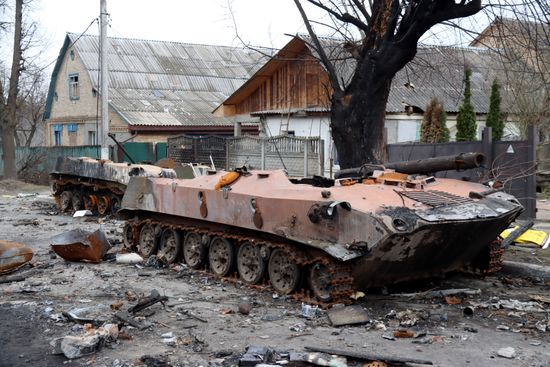 Destroyed Military Vehicle Pictured Next Private Editorial Stock Photo ...