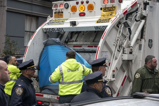 Sanitation Workers Discard One Four Tents Editorial Stock Photo - Stock ...