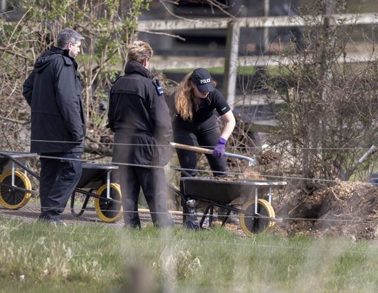 Police Search Team Dig Area Stocking Editorial Stock Photo - Stock ...