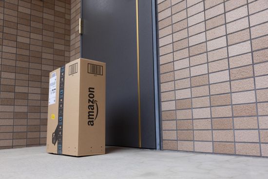 Amazon Package Front Door Editorial Stock Photo - Stock Image ...