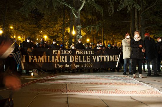 Torchlight Procession Returns Laquila Mark Longest Editorial Stock ...