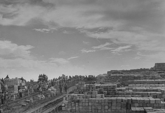 Giant Supply Dump Army Quartermaster Corps Editorial Stock Photo ...