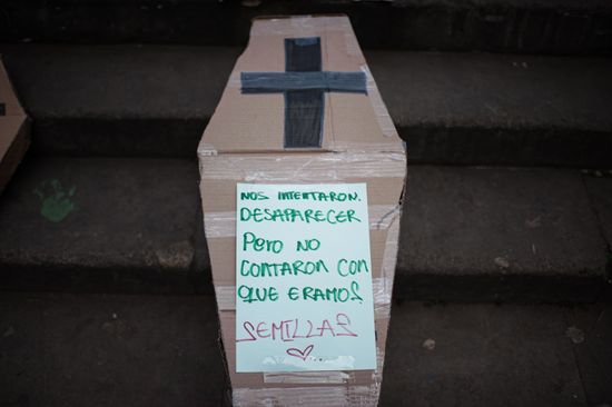 Carboard Coffin Message That Reads They Editorial Stock Photo - Stock ...