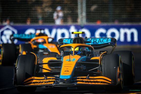 Lando Norris Drives Number 4 Mclaren Editorial Stock Photo - Stock ...