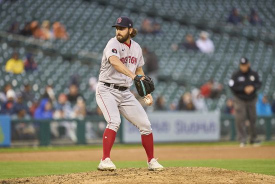 Boston Pitcher Austin Davis 56 Throws Editorial Stock Photo - Stock ...