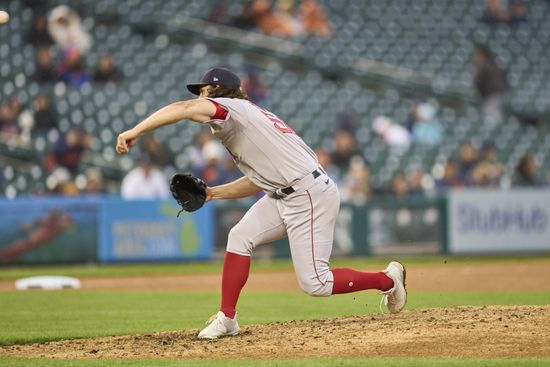 Boston Pitcher Austin Davis 56 Throws Editorial Stock Photo - Stock ...