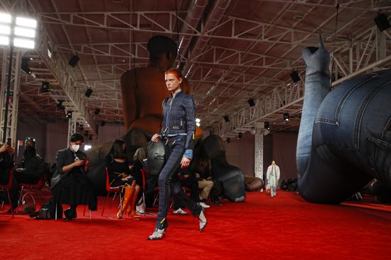 Model On Catwalk Diesel Fashion Show Editorial Stock Photo - Stock ...