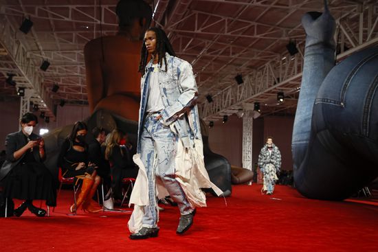 Model On Catwalk Diesel Fashion Show Editorial Stock Photo - Stock ...