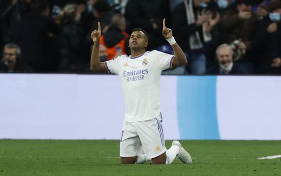 Real Madrids Striker Rodrygo Goes Celebrates Editorial Stock Photo ...