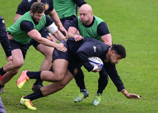 Rus Tuima Exeter Chiefs During Exeter Editorial Stock Photo - Stock ...