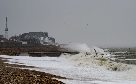 Stormy Weather English Channel Seen Selsey Editorial Stock Photo ...