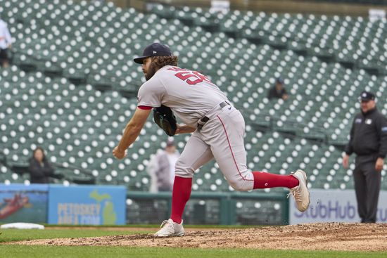Boston Pitcher Austin Davis 56 Throws Editorial Stock Photo - Stock ...