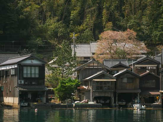 View Famous Funaya Boathouse Ine Village Editorial Stock Photo - Stock ...