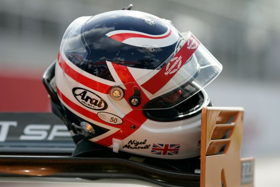 Nigel Mansells Gbr Helmet Editorial Stock Photo - Stock Image ...