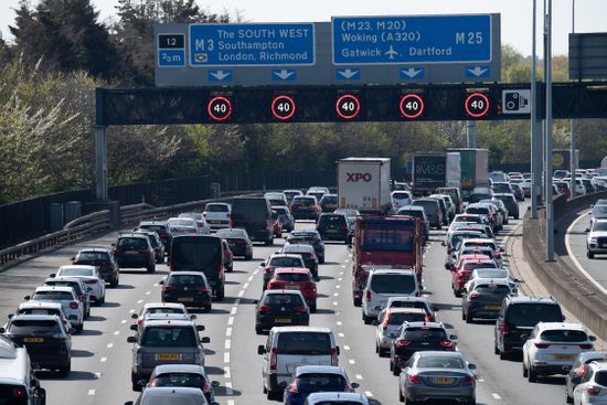 Predicted M25 Already Very Busy Mid Editorial Stock Photo - Stock Image ...