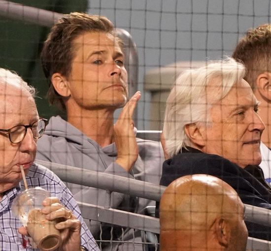 Rob Lowe Spotted Los Angeles Dodgers Editorial Stock Photo - Stock ...