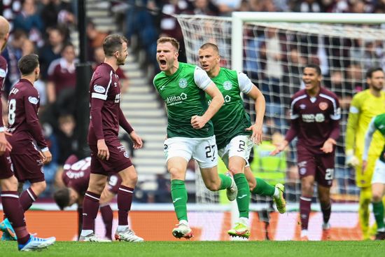 Goal 21 Hibs Chris Cadden Celebrates Editorial Stock Photo - Stock ...