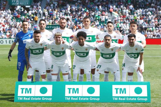 Elche Team Group Lineup Elche Football Editorial Stock Photo - Stock ...
