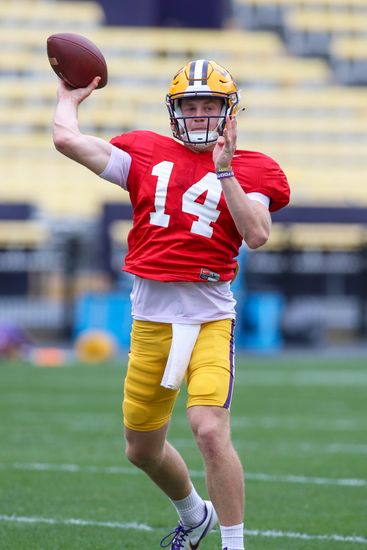 Lsu Quarterback Walker Howard 14 Delivers Editorial Stock Photo - Stock ...