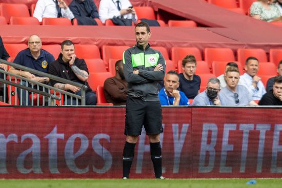 Fourth Official David Coote During Fa Editorial Stock Photo - Stock ...