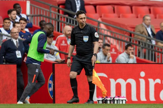 Assistant Referee Gary Beswick During Fa Editorial Stock Photo - Stock ...