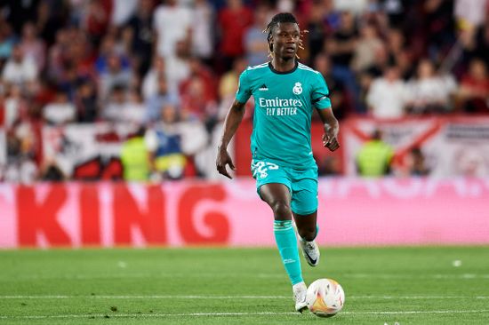 Eduardo Camavinga Real Madrid Runs Ball Editorial Stock Photo - Stock ...