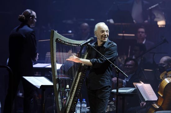 Breton Singer Composer Alan Stivell Accompanied Editorial Stock Photo ...