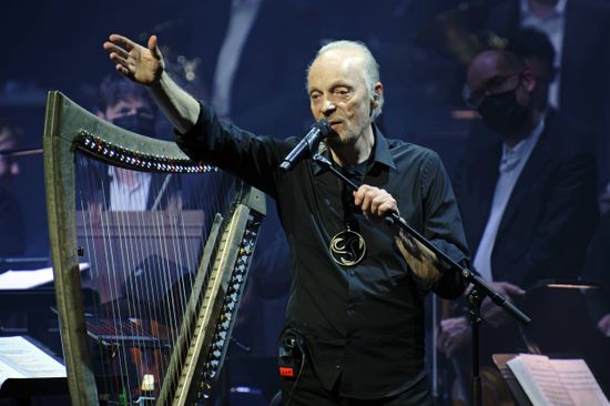 Breton Singer Composer Alan Stivell Accompanied Editorial Stock Photo ...