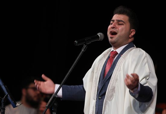 Singer Mohamed Hamami Syrian Music Group Editorial Stock Photo - Stock ...