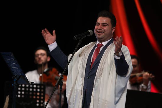 Singer Mohamed Hamami Syrian Music Group Editorial Stock Photo - Stock ...