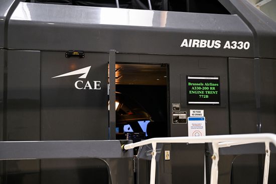 Illustration Picture Shows Flight Simulators Cae Editorial Stock Photo ...