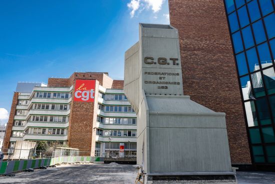 Headquarters Cgt Under Construction Humanitarian Trade Editorial Stock ...