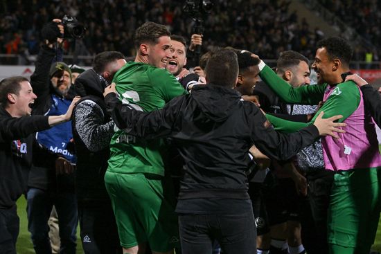 Lugano Players Celebrates Victory After Swiss Editorial Stock Photo ...
