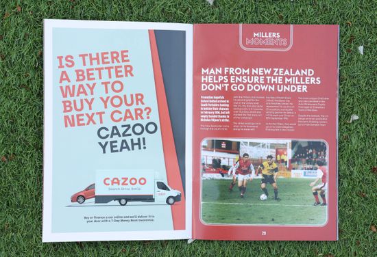 Cazoo Advert Match Day Programme Editorial Stock Photo - Stock Image ...