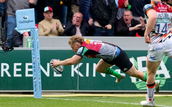 Louis Lynagh Harlequins Scores Try Which Editorial Stock Photo - Stock ...