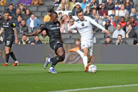 Mk Dons Defender Daniel Harvie 21 Editorial Stock Photo - Stock Image ...