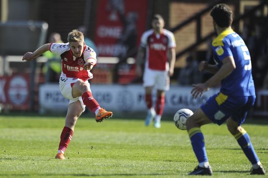Daniel Batty Fleetwood Town Has Shot Editorial Stock Photo - Stock ...