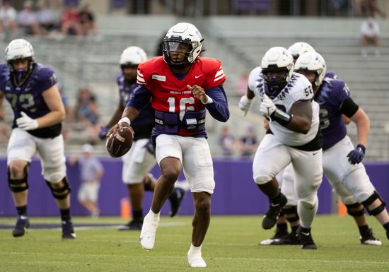 Tcu Horned Frogs Quarterback Sam Jackson Editorial Stock Photo - Stock ...