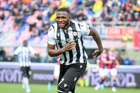 Udineses Isaac Success Portrait Celebrating Editorial Stock Photo ...