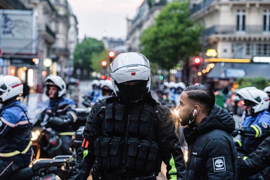 Several Agents French Motorized Police Brigade Editorial Stock Photo ...