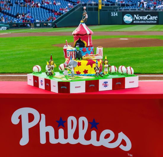 Phillie Phanatic Birthday Cake Editorial Stock Photo - Stock Image ...